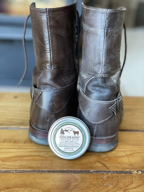All Natural Leather Balm for leather conditioning
