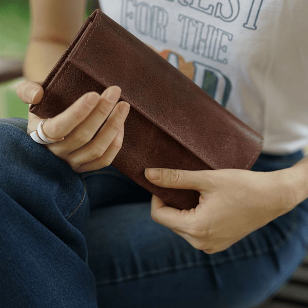 Brown Women's Wallet | Handmade Leather Wallets for Women